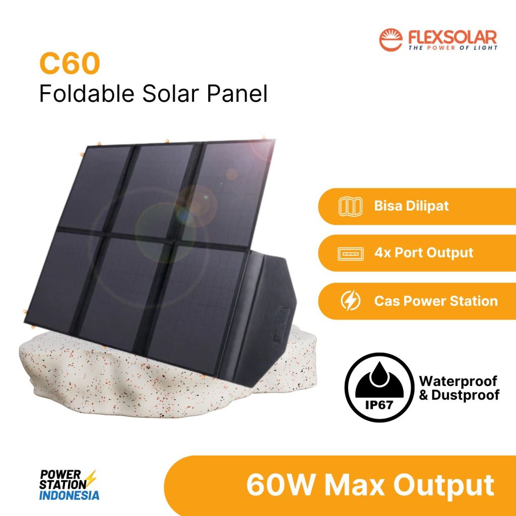 FLEXSOLAR C60 Portable Solar Panel | 60W